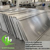 Quality Perforated metal facades aluminium wall cladding decoration 3mm PVDF PPG coating for sale