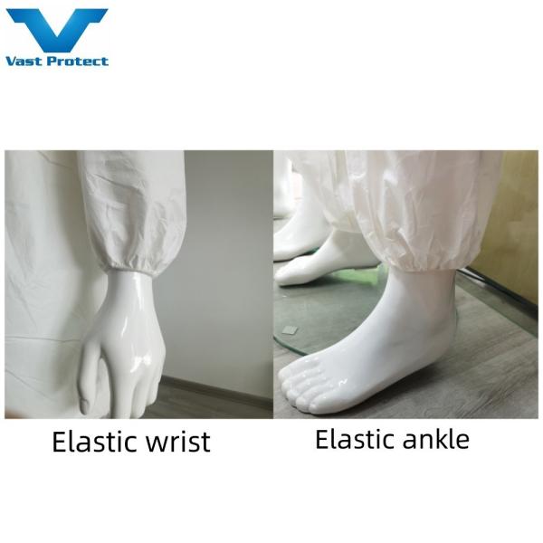 Quality Durable Waterproof Protective Microporous Hooded Coveralls Model NO. VASTPROTECT for sale