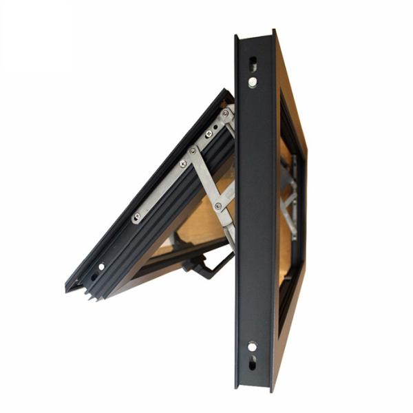 Quality Outdoor Vertical Awning Hurricane Aluminium Window with Heat Insulation for sale