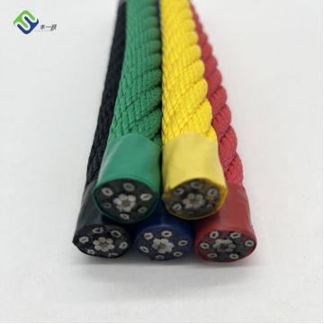 Quality 6*8 IWRC Wire Reinforced Rope Polyester Steel Core Combination Playground Cord for sale