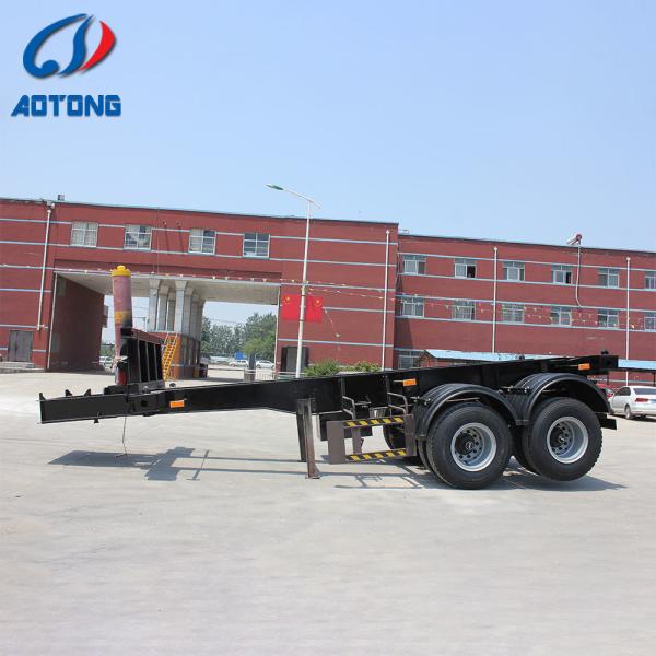 Quality 20ft Container Skeleton Dumping Semi Trailer 7700*2500*3070 mm Mechanical for sale