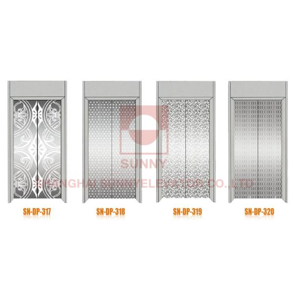 Quality Mirror / Etched Elevator Cabin Decoration Elevator Door System for sale