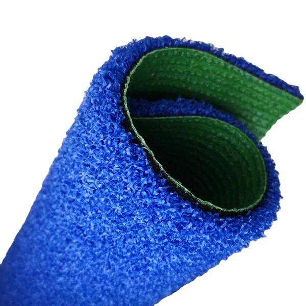 Quality Density PE Blue Color Outdoor Artificial Turf for Tennis Court Padle Grass at for sale