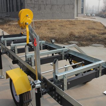 Quality 9HP Gasoline Engine Portable Horizontal Band Sawmill With 3.74*1.8*.17m for sale