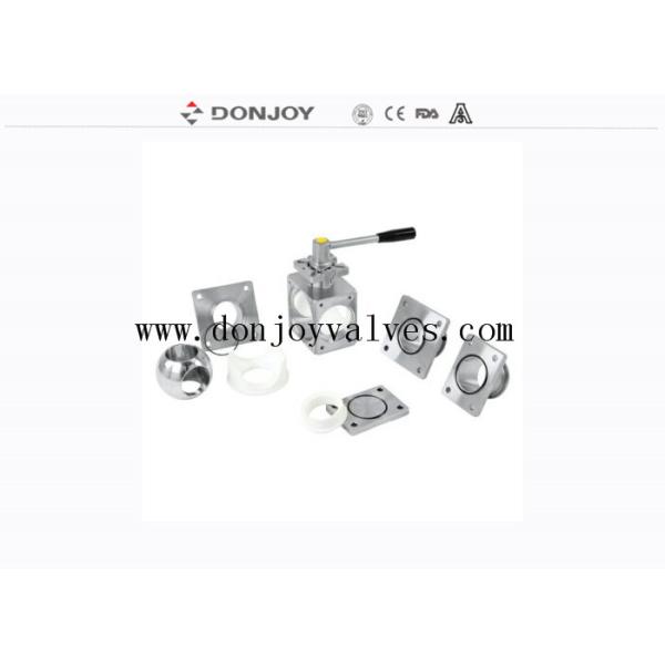 Quality Welded Beverage Aluminum Actuator 4 Inch BPE Ball Valve for sale