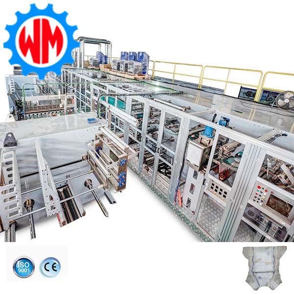 Quality High Efficiency Full Servo Baby Diaper Production Line  PLC Control Global Export for sale