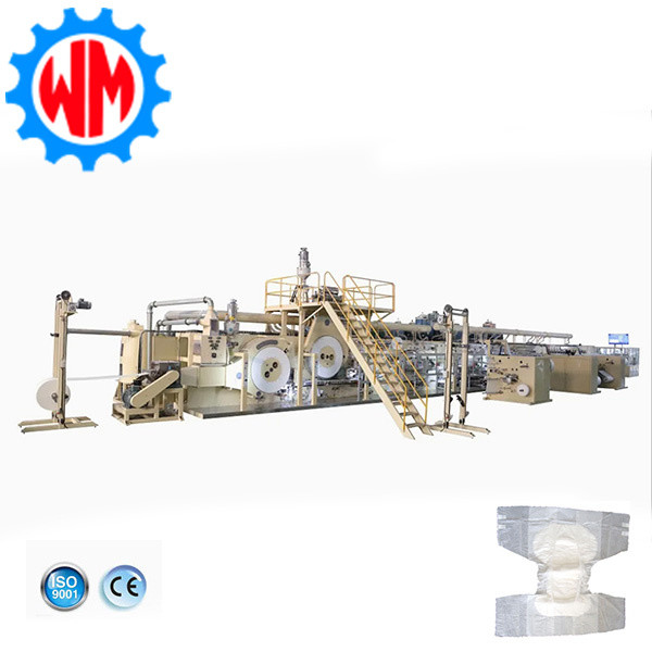 Quality High Speed Full Servo Adult Diaper Production Line Manufacturing Export to Europe for sale