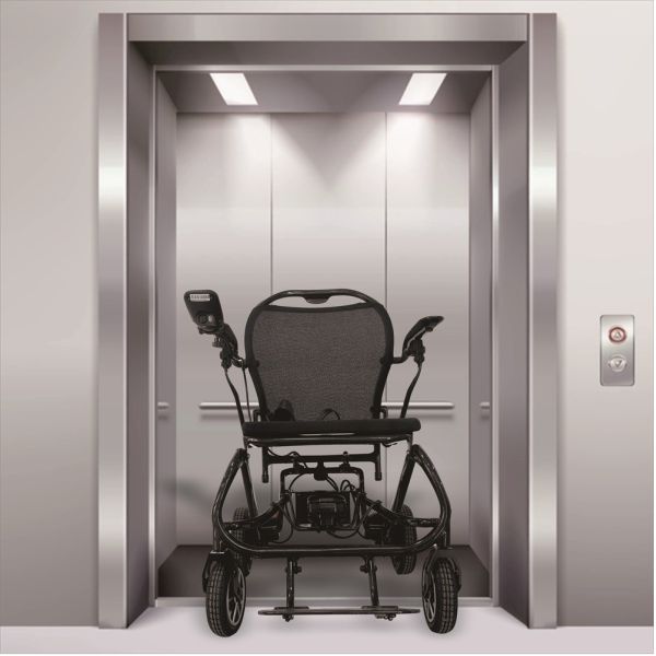 Quality Electric Wheelchair Full Carbon Fiber Frame 2 Brushless Motors Assurance Folding Design for sale