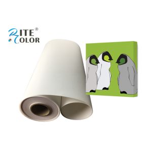 Quality Stretchable Inkjet Cotton Art Canvas Rolls Waterproof 360gsm For Pigment Dye Ink for sale