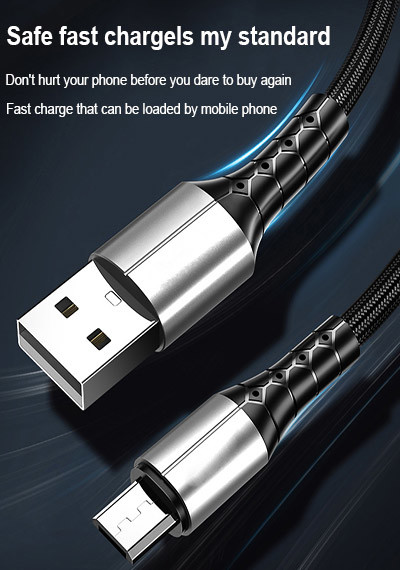 Quality USB 2.0 Charging Cable 5A Nylon Braided Mobile Phone 1.5m for sale