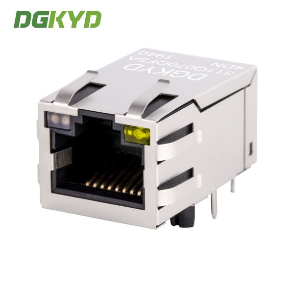 Quality 25.4mm Integrated Ethernet RJ45 Connector 1000Mb Transformer Rj45 Jack Cat6 With for sale