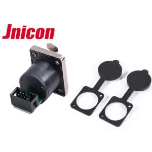 Quality IP65 Waterproof Data Connector , 8 Pin Header Panel Signal Cable Connectors for sale