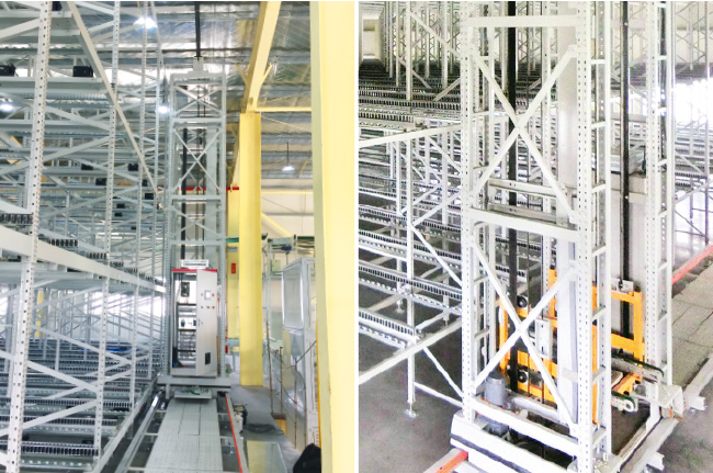 Stacker Crane Floor Supported SRM Storage And Retrieval Machine ASRS Automatic Storage And Retrieval System