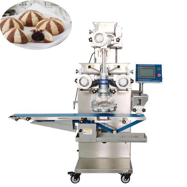 Quality Spiral Type Cookie Biscuit P170 Automatic Encrusting Machine Double Filling for sale