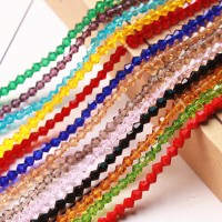 Quality Factory Price Wholesale Bicone Beads 2/3/4/5/6/8mm Colorful Glass Bicone Crystal for sale