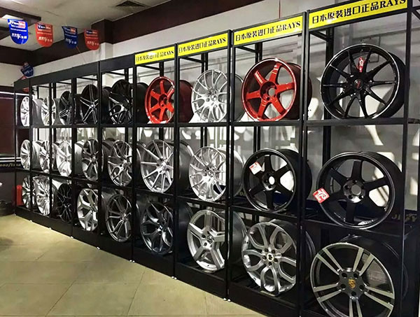 Quality 2170mm Height Car Accessories Display Rack for sale