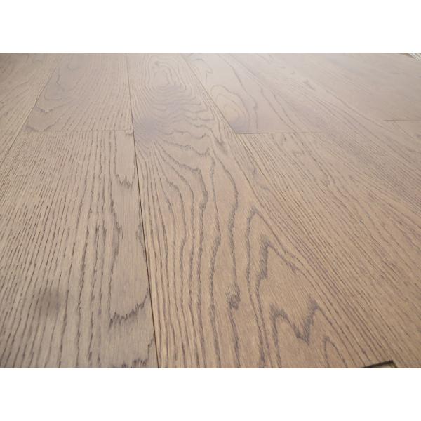 Quality premium grade oak engineered wood flooring, AB, brushed, brown stained for sale