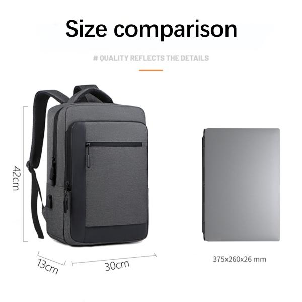 Quality OEM ODM Portable 15.6 Inch Laptop Backpack Oxford smart work rucksack with USB for sale