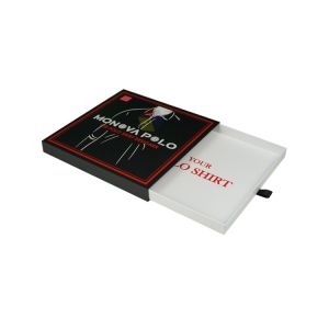 Quality Custom logo Drawer Slide Closure Black Gift Scarf Packaging Box Paper Rigid for sale
