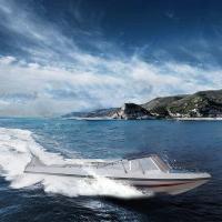 Quality 100hp 70Km/H Leisure Yacht Commercial FiberGlass Luxury Speed Boat for sale