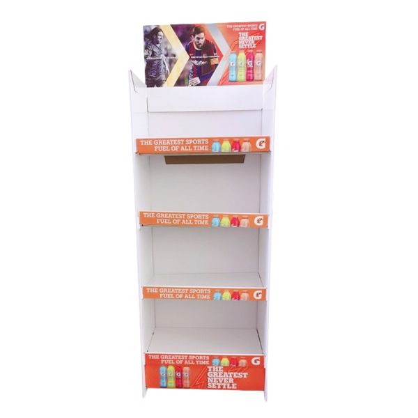 Quality Customizable Cardboard Shelf Display Racks For Retail / Promotion for sale