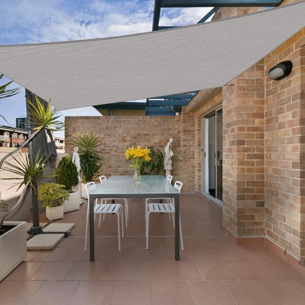 Quality Beige 90% PE Shade Net Beach Garden Balcony Shade Sail for sale