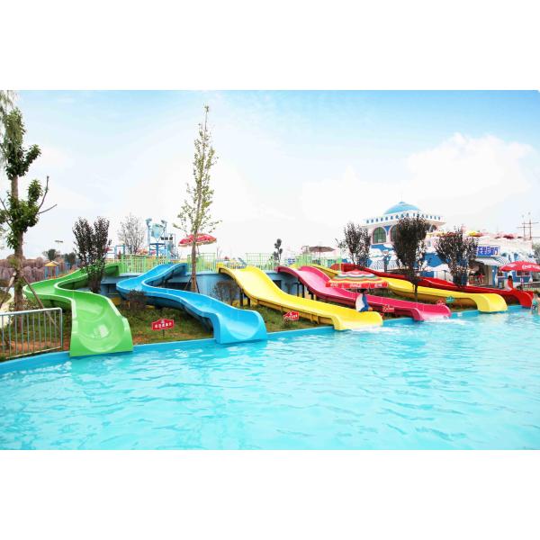 Quality Attractive Kids' Water Slides , Aqua Play Equipment Fiberglass Pool Slide for sale