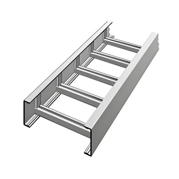 Quality High Load Capacity Ladder Type Cable Tray With Galvanized Finish High Flexibilit for sale