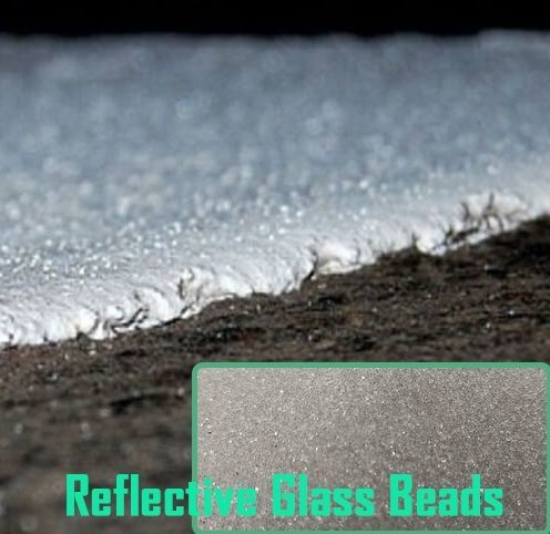 Quality 46HRC Reflective Glass Powder 2.5g/Cm3 Reflective Beads For Traffic Paint for sale