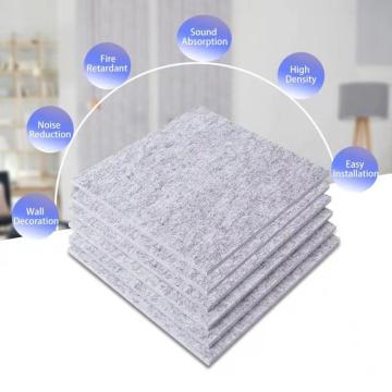 Flame Retardant PET Acoustic Panels 8mm 20mm Soundproof Wall Panels