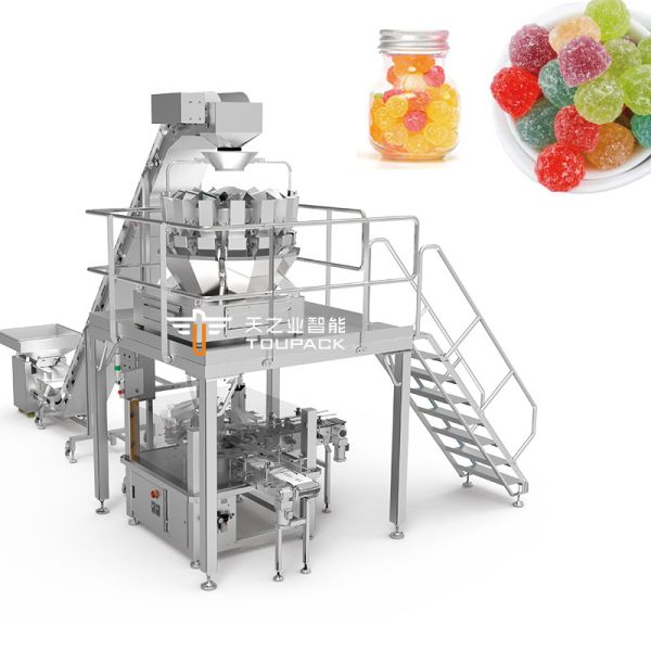 Quality Automatic Snack Can Filling Machine for Puffed Snacks Paper Can & PET Jar for sale