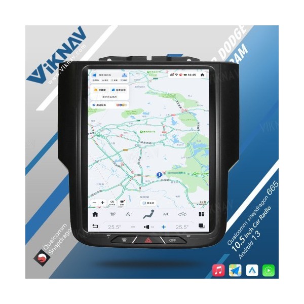 Quality VIKNAV 10.5 inch For Dodge Ram 1500 (2013-2018) Automatic Touch Screen Android for sale