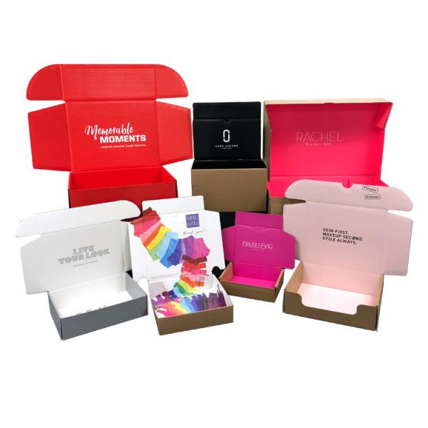 Quality Corrugated Paper C2S Art Paper Apparel Packaging Boxes Rectangle for sale