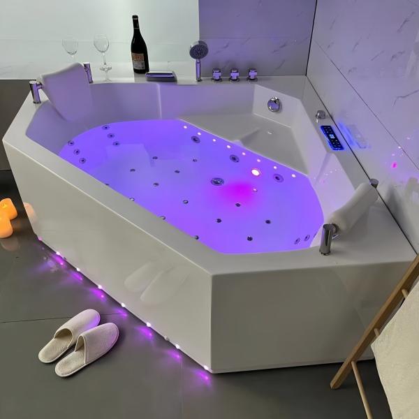 Quality JSD9648 Bathtub Drainage System 1500mm Freestanding Acrylic Whirlpool Massage Bathtub for sale