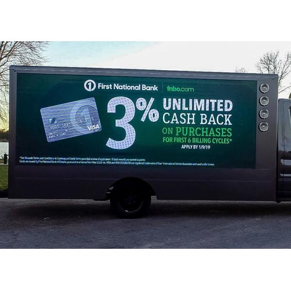 Quality Truck Trailer IP65 P8 Mobile Advertising LED Display for sale