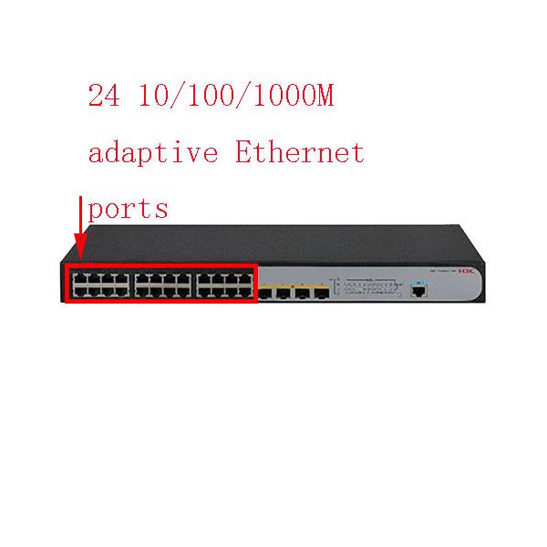 Quality 24 Port Gigabit Ethernet Switch with 4 SFP Optical Ports and HPWR-EI Power for sale