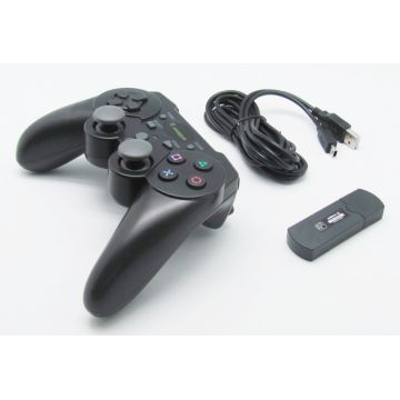 Quality ABS 2.4G Sixaxis Wireless USB Game Controller Double Vibration Feedback For for sale