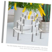Quality Acrylic Cupcake Display Stand Set Stackable Dessert Showcase For Party Weddings for sale