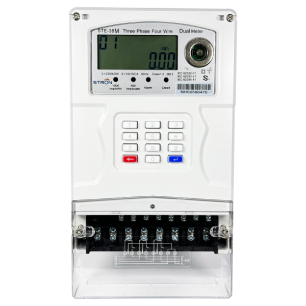 Quality STS Prepaid Dual Source Three-Phase Power Meter - Event Log & Real-Time Clock & Low-Voltage Protection for sale