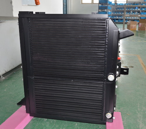 Quality Aluminum Combined oil cooler radiator for large complex engine cooling solutions for sale