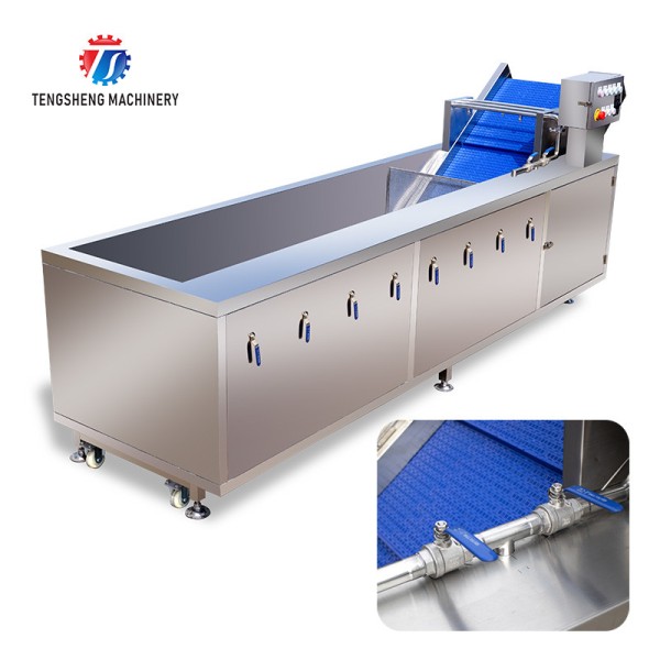 Quality 3KW Bubble Circulating Surfing Fruit And Vegetable Washing Machine Ozone Sanitization Bubble for sale