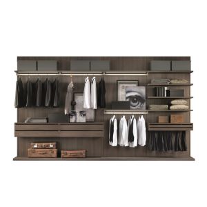 Quality PVC Walk In Wardrobe Closet With Rotating Shoe Rack In Amoires for sale