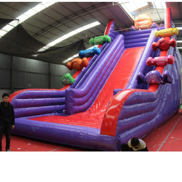 Quality PVC Accessory Packing Bag Included Design Giant Dry Inflatable Bouncer Slide For for sale