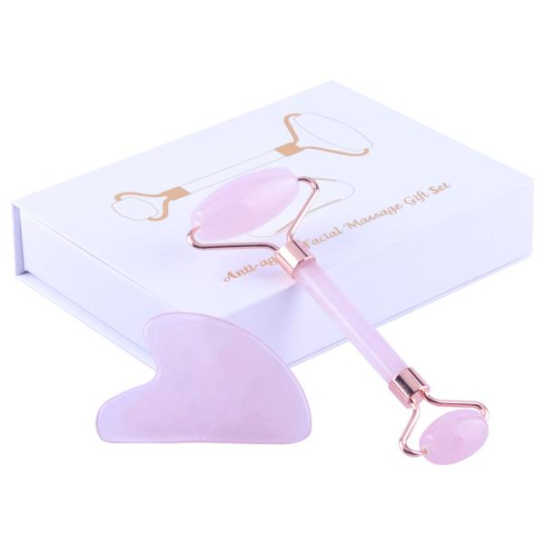 Quality Pink Face Massager Roller , Jade Massager Roller OEM ODM Service for sale