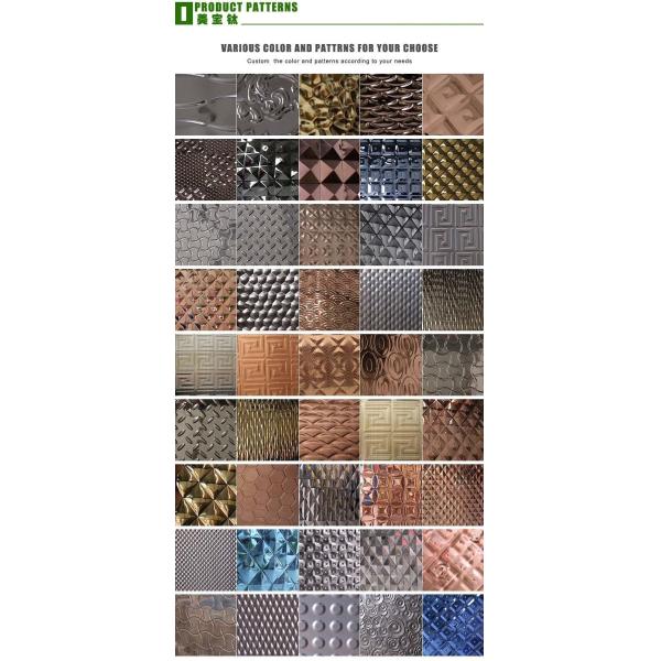 Custom pattern stainless steel sheet