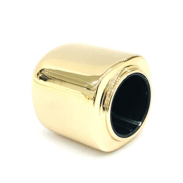 Quality Metal Classic Gold Finished Zamac Perfume Bottle Caps for sale