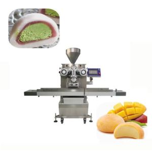 Quality Double Mochi Ice Cream Filling P180 Automatic Encrusting Machine Aligning for sale