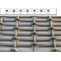 Quality Flat Top Decorative Woven Wire Mesh 10m - 30m Roll Length Color Customized for sale