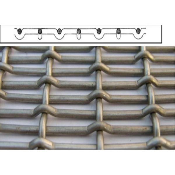 Quality Flat Top Decorative Woven Wire Mesh 10m - 30m Roll Length Color Customized for sale