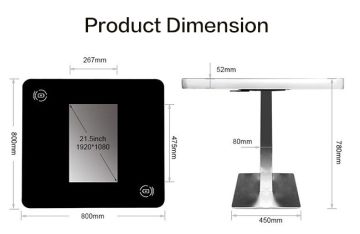 Touch Table Wifi Android / Windows System LCD Kiosk Interactive Multi Top Coffee Smart Touch Screen Table For Coffee